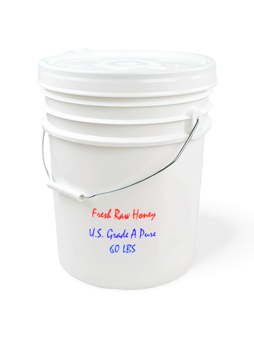 BULK RAW ORGANIC HONEY - FIVE GALLON - 60 LB BUCKET | Elden Foods